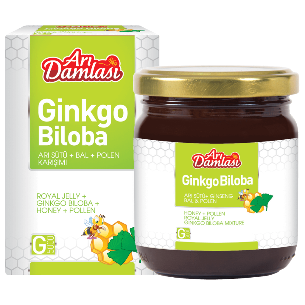 Ginkgo Biloba Extract Honey Pollen Royal Jelly Mixture 230 Gr Ginkgo Biloba Extract Honey Pollen Royal Jelly Mixture 230 Gr